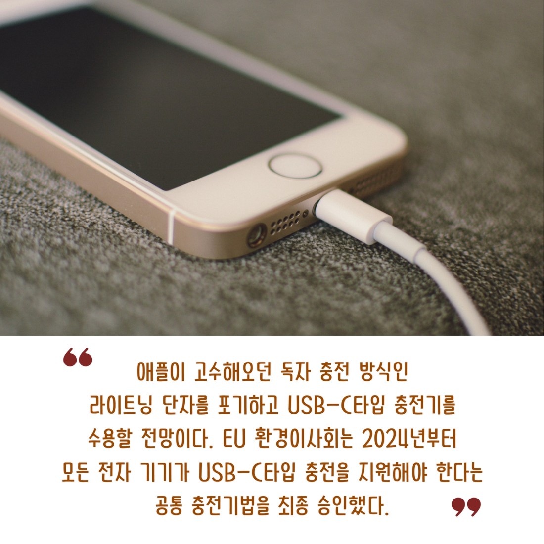 르데스크 - [Le Visual] 애플 라이트닝 포기, USB-C타입 통일