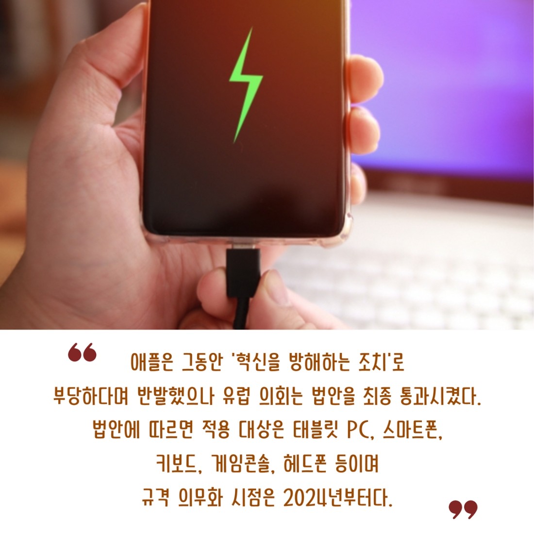 르데스크 - [Le Visual] 애플 라이트닝 포기, USB-C타입 통일